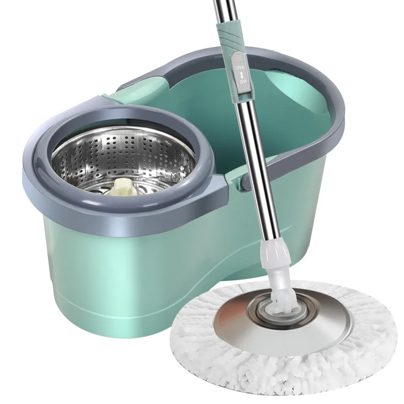 360 Rotating Mop Bucket Set with Turbo Microfiber Mops