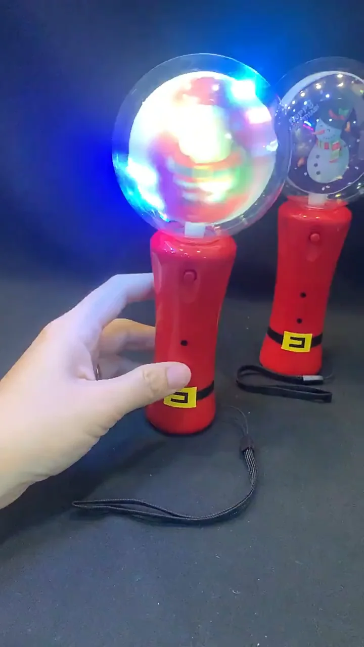 Christmas Santa Snowman Light Up Toys Led Wand Snowman Christmas High ...