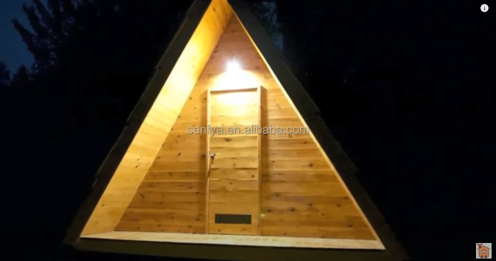 Triangle Trilateral Wood Small Cabin: Modern Tiny House for Versatile ...