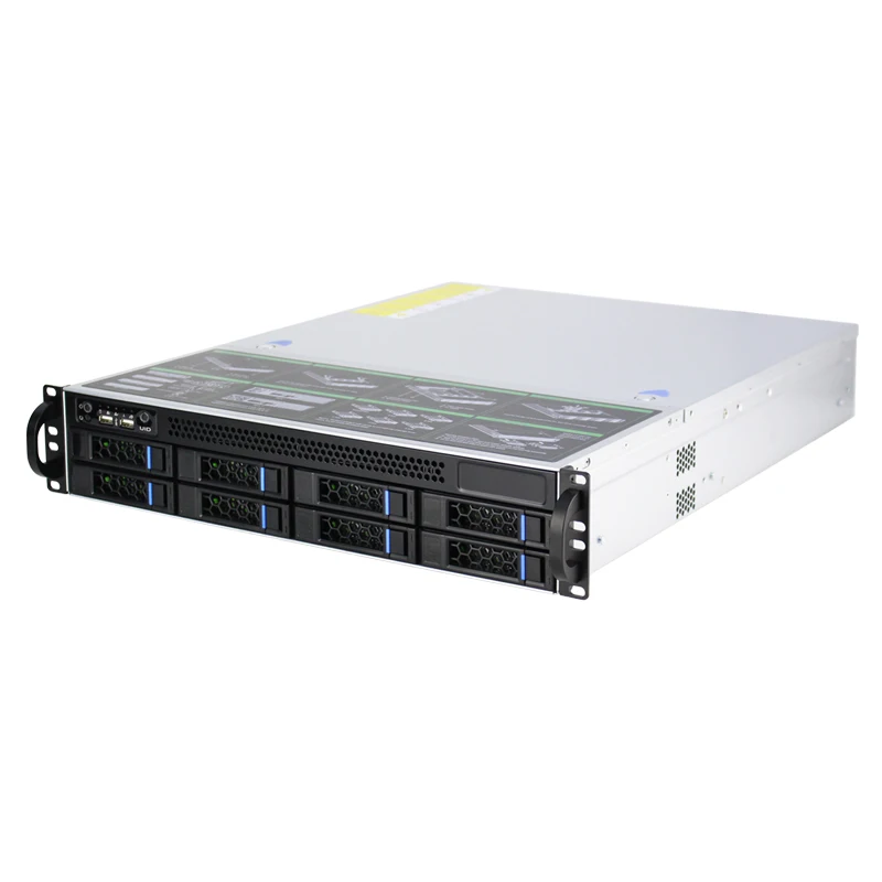 Toploong S256-08 - 2U Rackmount Server Chassis with 8 HDD Bays