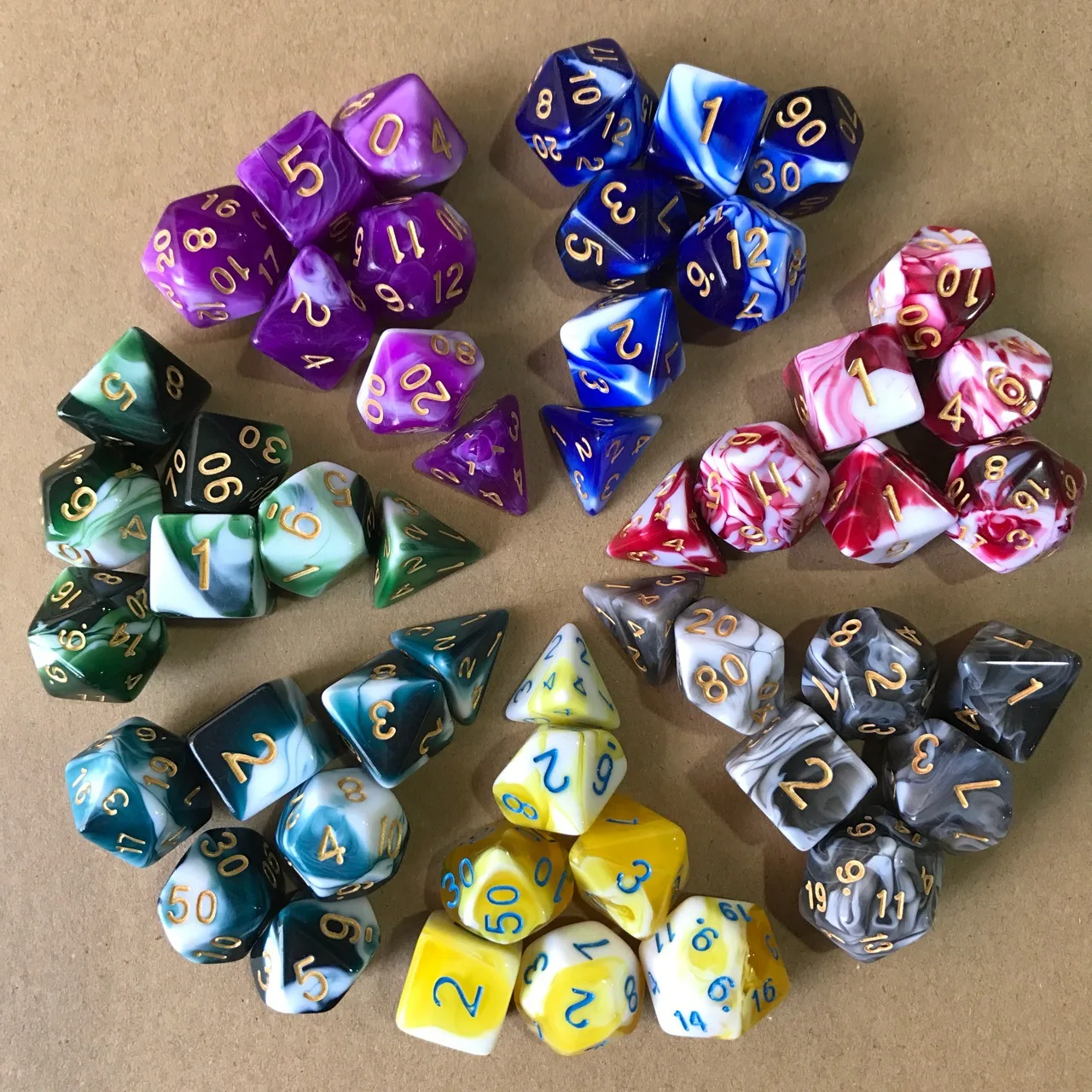 100 Different Styles Available - Mixing Color Party Game Dice