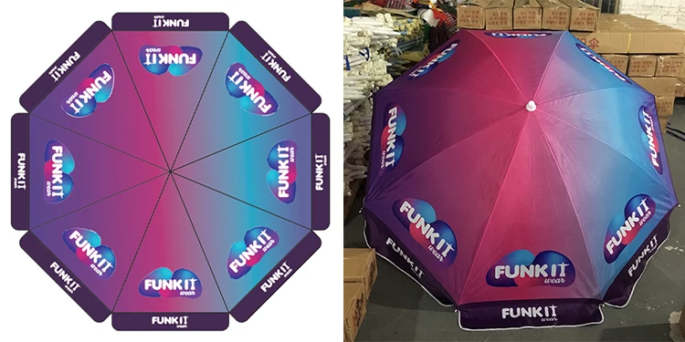 Advertising and Promotional Parasol Custom Logo Print Waterproof Sun ...
