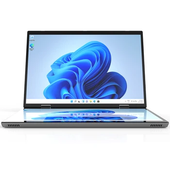 2024 Dual Screen Laptop 14"+14" Touch Screen Tablet Pc 2 In 1 Laptop ...