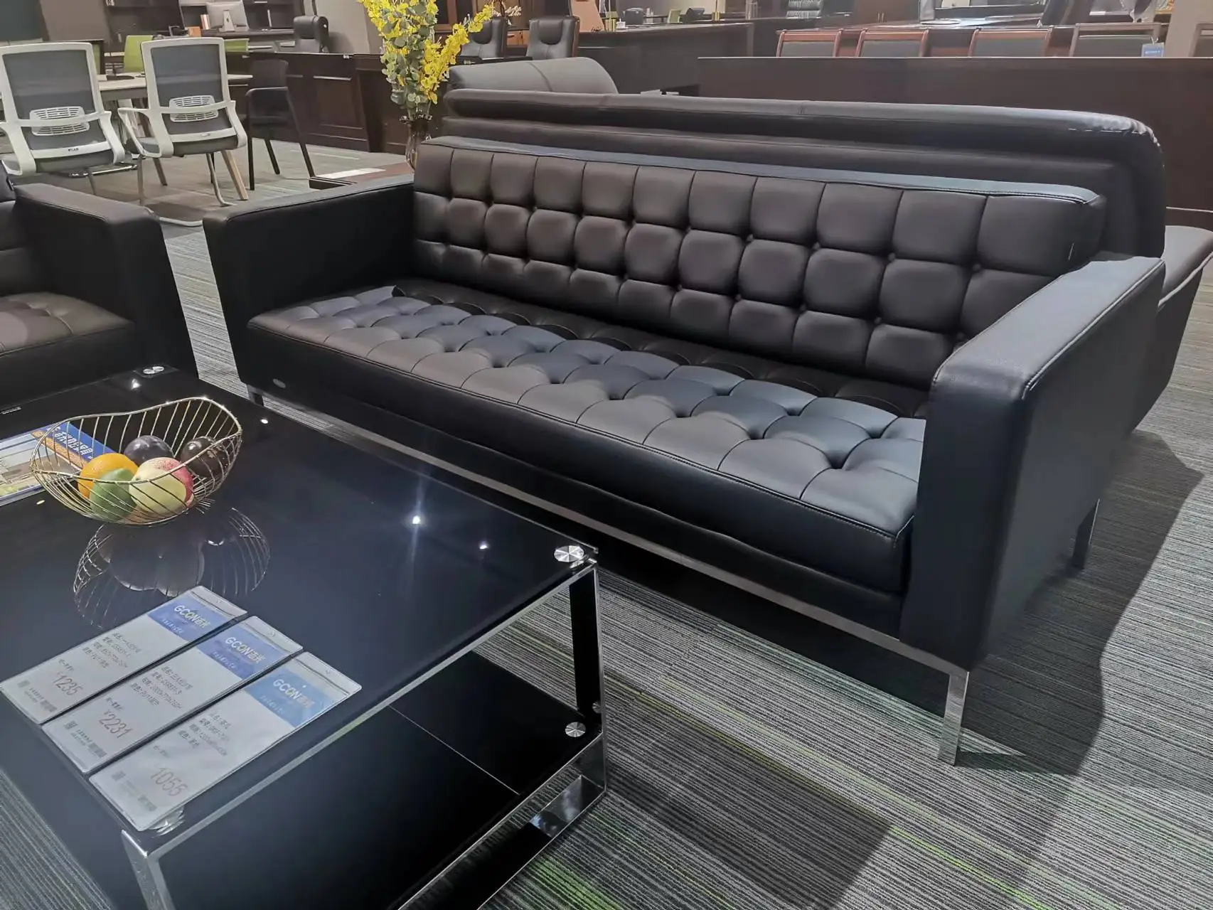 Reception Sofa Set - Classic Chesterfield Office Furniture