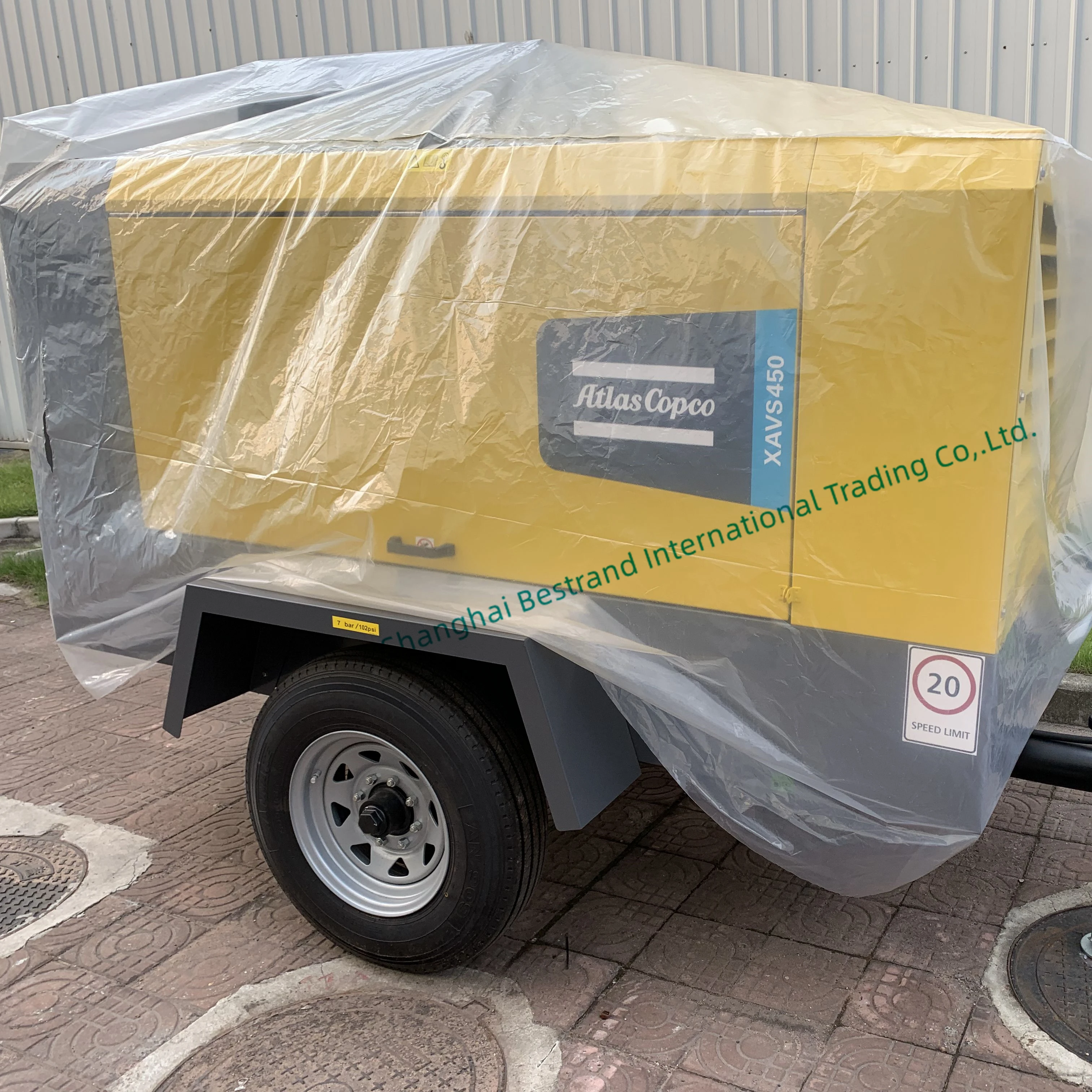 Atlas Copco diesel engine screw portable XAS BoX range air compressor 5 ...