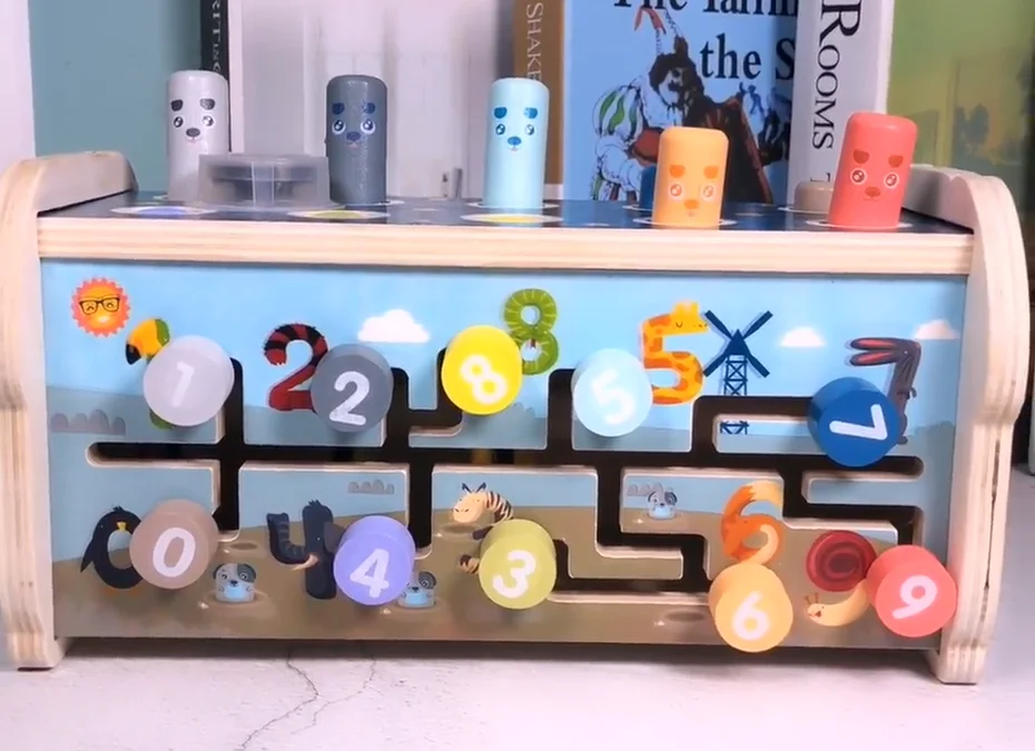 Wooden Hit Hammer Game Toy - Educational Fun for Kids