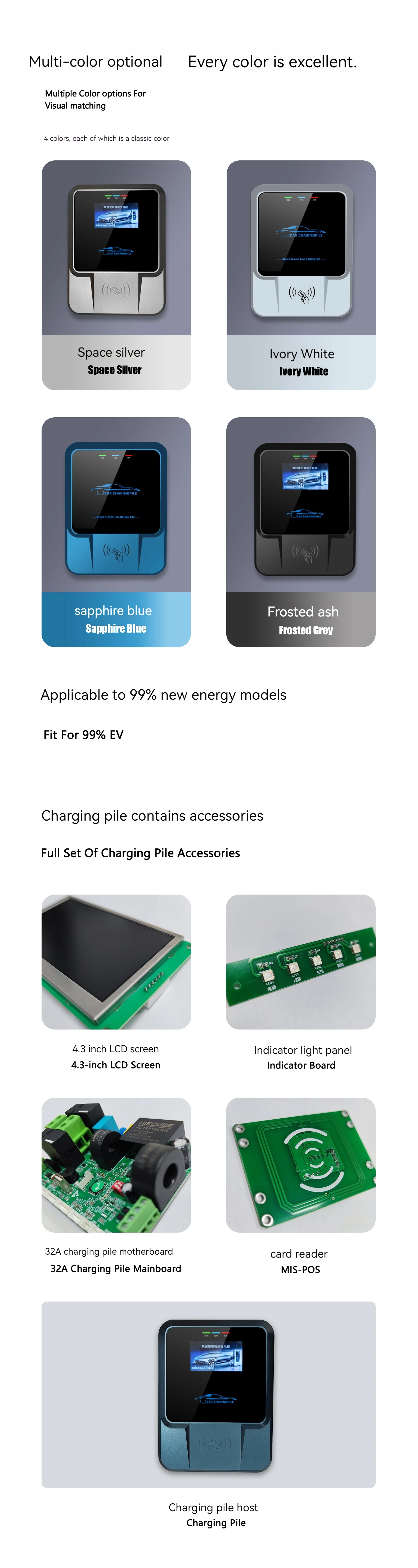 Wallbox Ac Ev Charger 7kw Wall Box With Type 2 Connector For Public ...