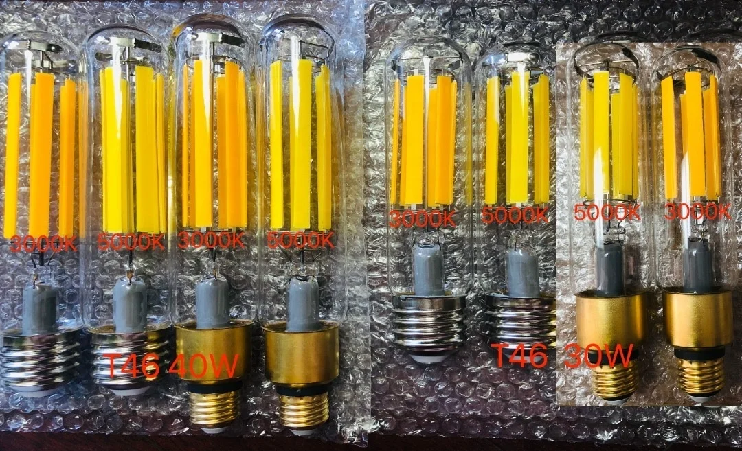 HID Replace LED Vintage Bulb Led 20w 30w 40w T46 Tubular High Lumen ...