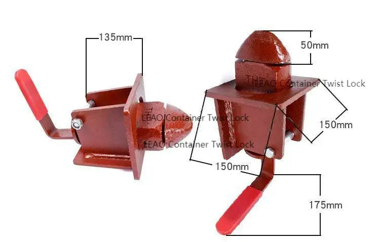 Various Types Shipping Container Twist Lock Flatbed Trailer Twist Lock ...