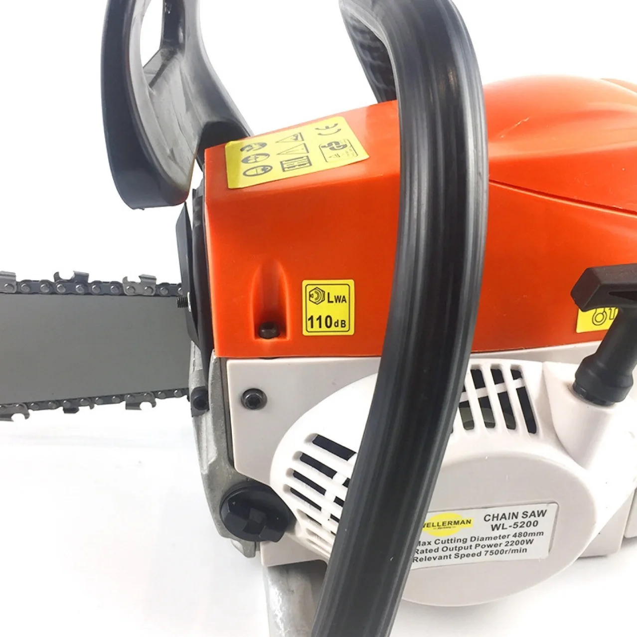 New Style Durable Universal 52cc Hand Petrol Chain Saw Orange White ...