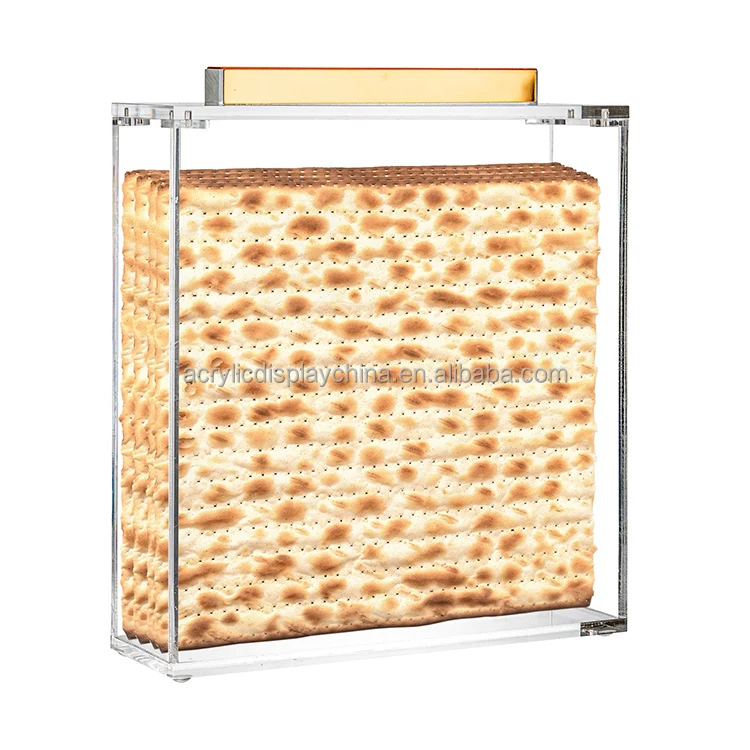 Lucite Square Matzah Box Acrylic Clear Box With Magnet Lid - Buy Lucite ...