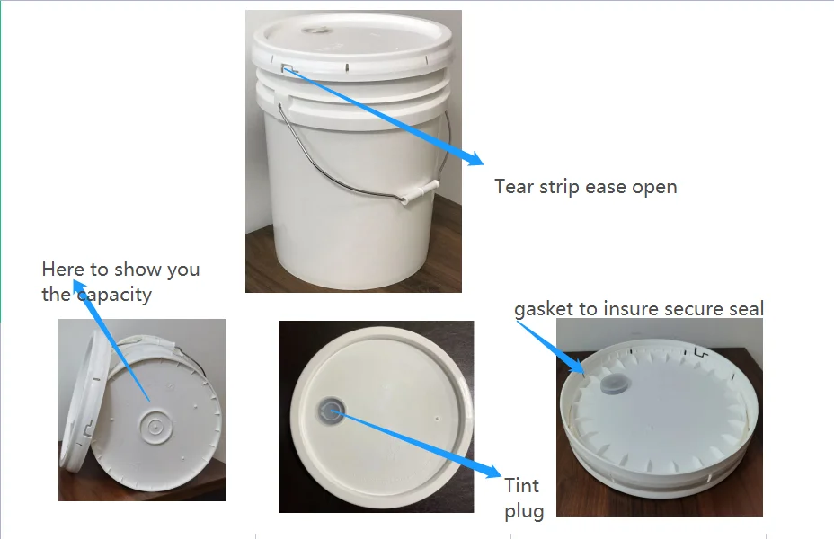 10 Liter Gallon Bucket Bee Feeder Pail With Feeder Plugs - Buy 1 Gallon ...