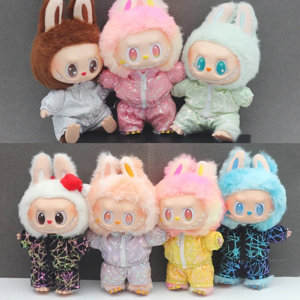 Labubu New Version V3 Adapted Clothing Colorful Work Clothes Clothes ...