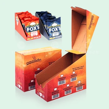 Custom Retail Paper Shelf Ready Display Packaging Box Pos Cardboard ...