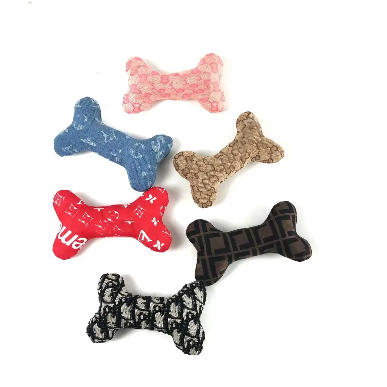 Dog Designer Toys Bone Customized Fashion Series Of Cute Pet Toys With ...