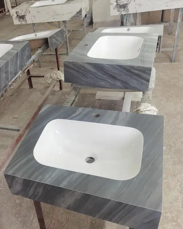 Modern Design Hand Basin Bathroom Stone Wash Basin Surface