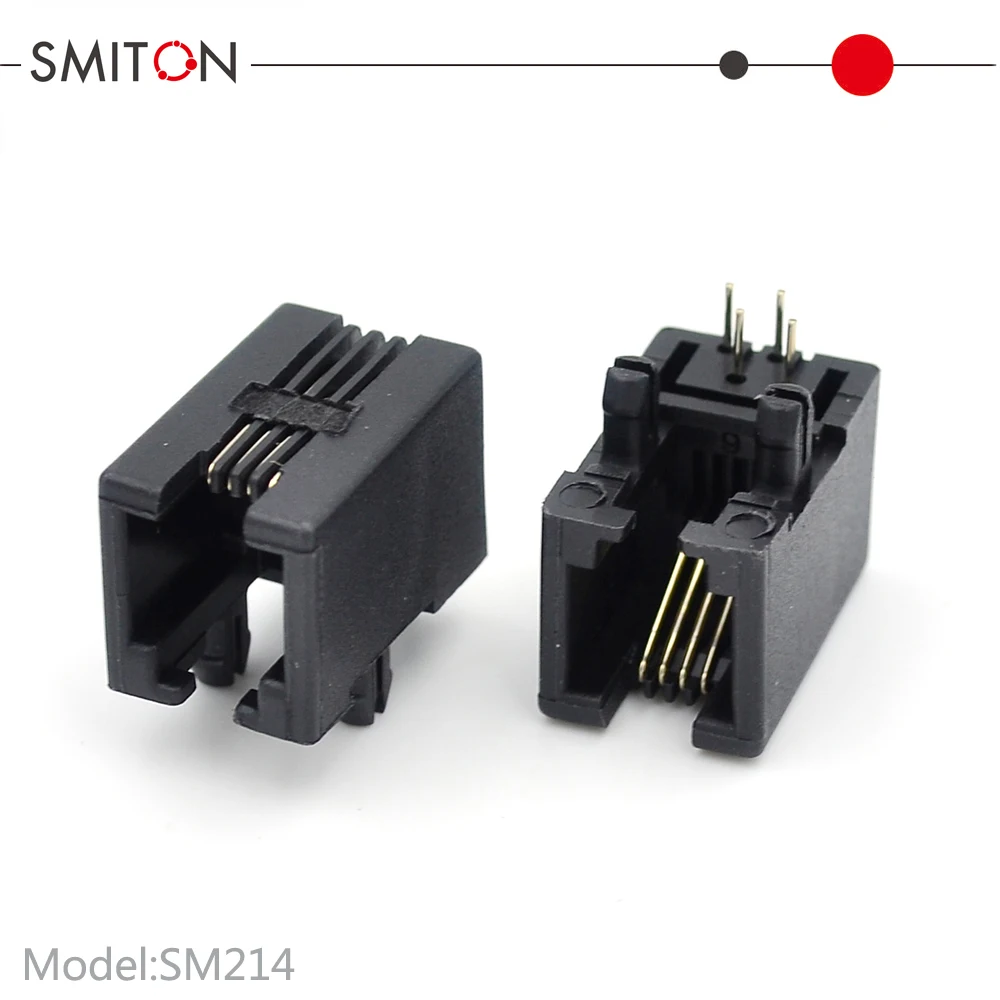 Telephone Pcb Modular Jack Rj9 4p4c Female Connector - Buy Rj9 4p4c Modular Jack modular Pcb ...