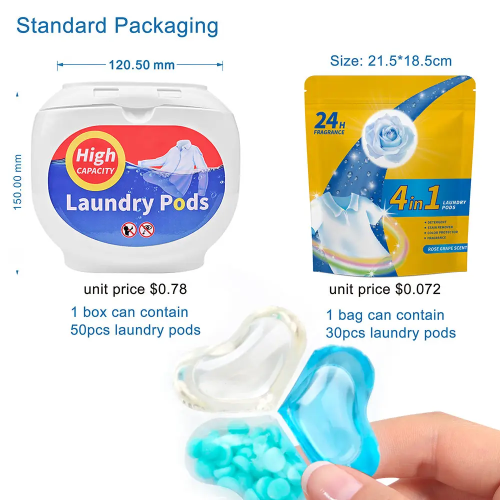 Eco-friendly Laundry Detergent Pods - Wholesale Available