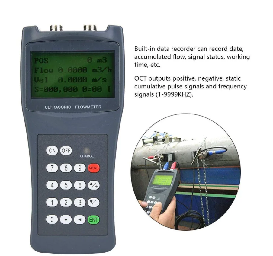 Handheld Water Pipe Flow Monitoring And Measuring Tool Portable ...