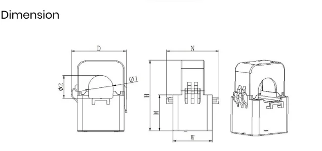 Acrel Split Type Current Transformer Akh-0.66/k K- 50 600a/5a Easy ...