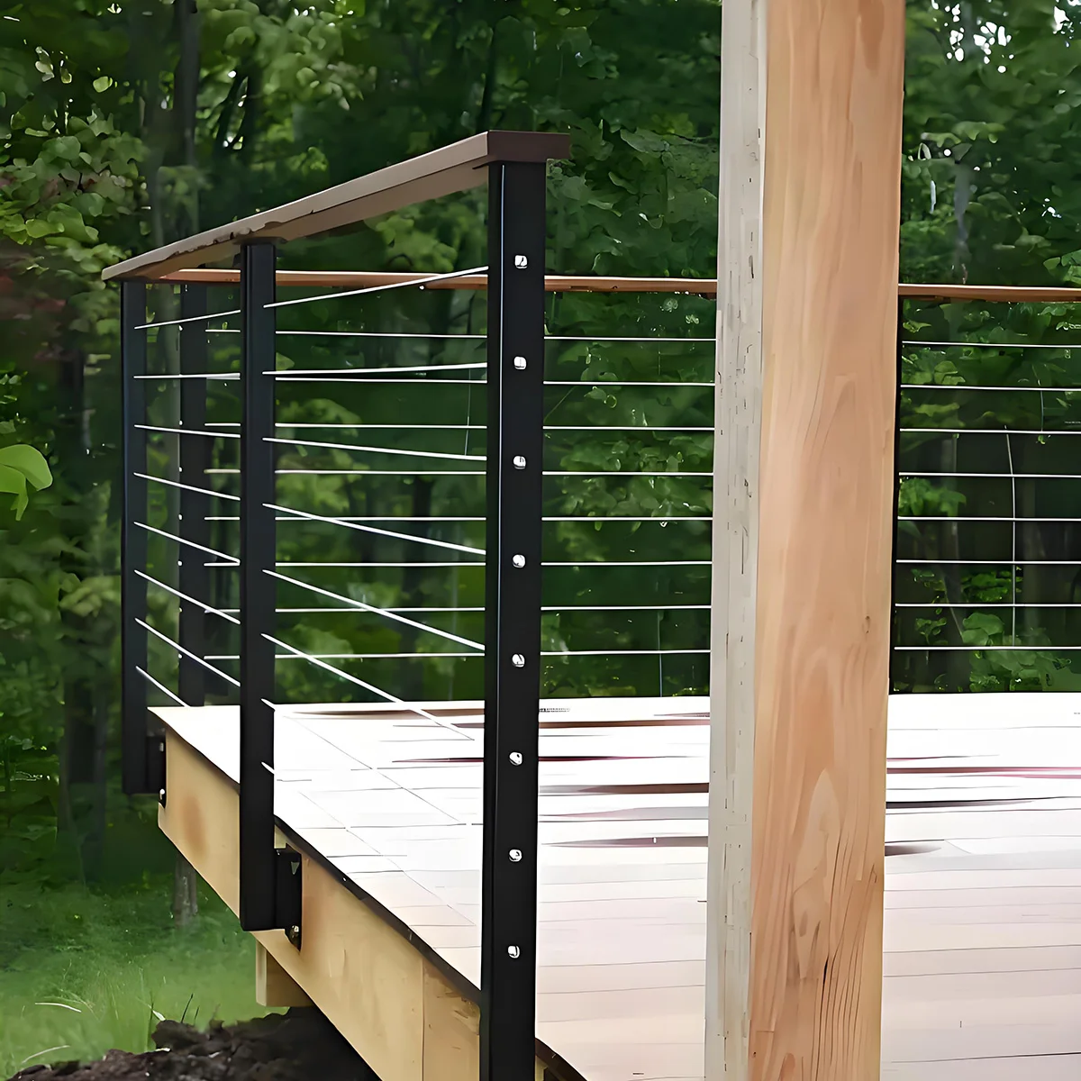 Wire rope fence railing Modern Home Outdoor Stainless Steel Cable ...