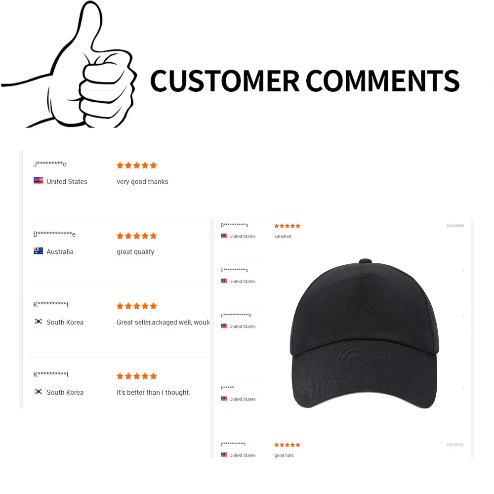 Custom Print Embroidery Logo Hats - High Quality 5 Panel Caps