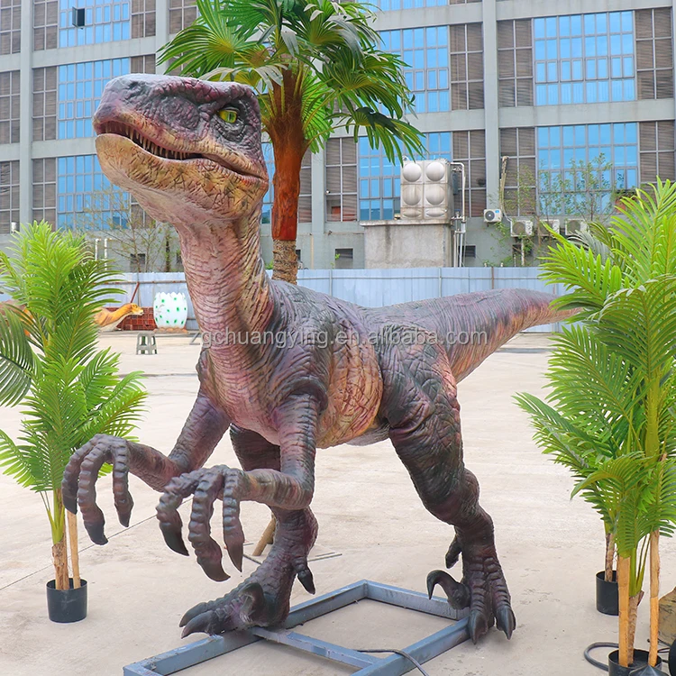 Jurassic Amusement Park Life Size Velociraptor Animatronic Model for ...