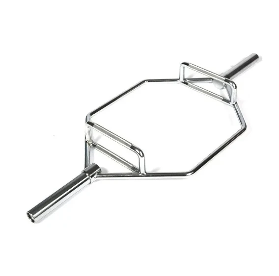 Aktiv Standard Weight Lifting Chrome Steel Hex Bar For Squats Lunges ...
