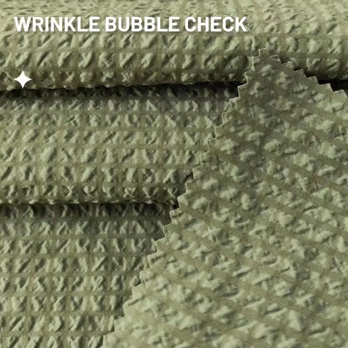 Spring/Summer Wrinkled Texture Bubble Grid Fabric Used for Outdoor ...
