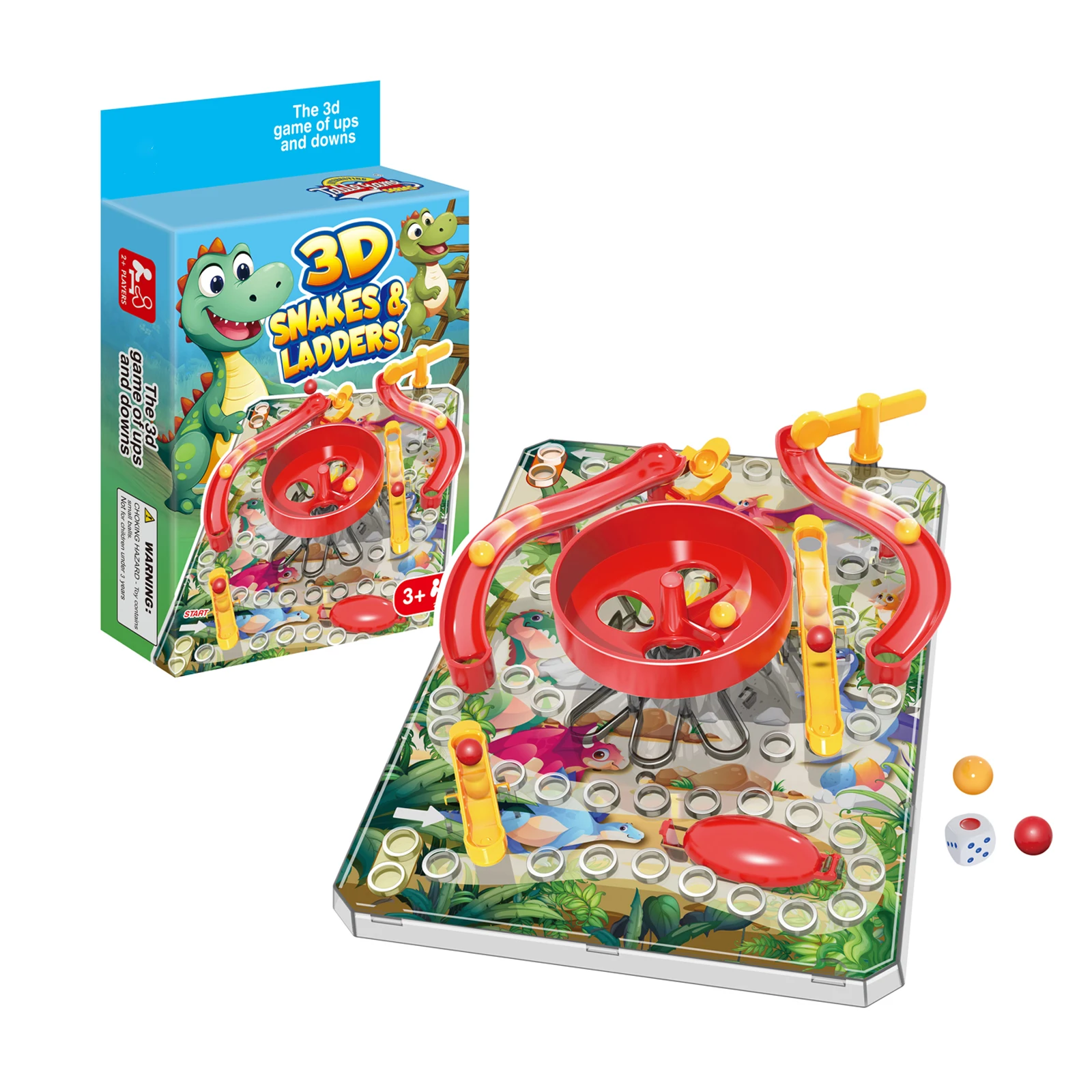 3D Mini Snake and Ladders Board Game for Kids and Family Fun with ...