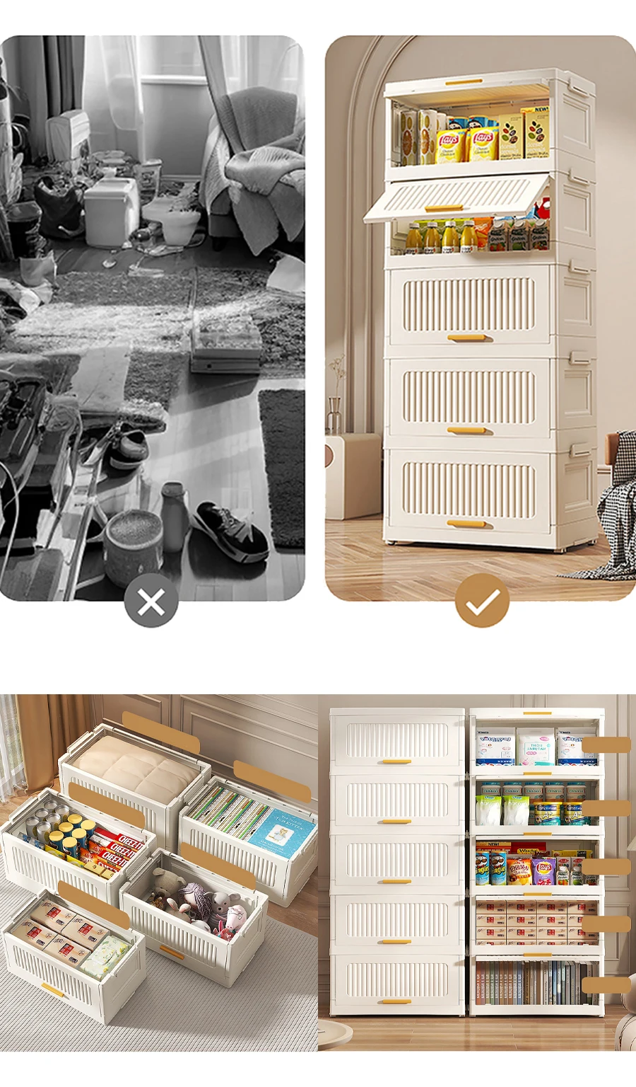 Stackable Collapsible Drawer - Sustainable Storage Solutions