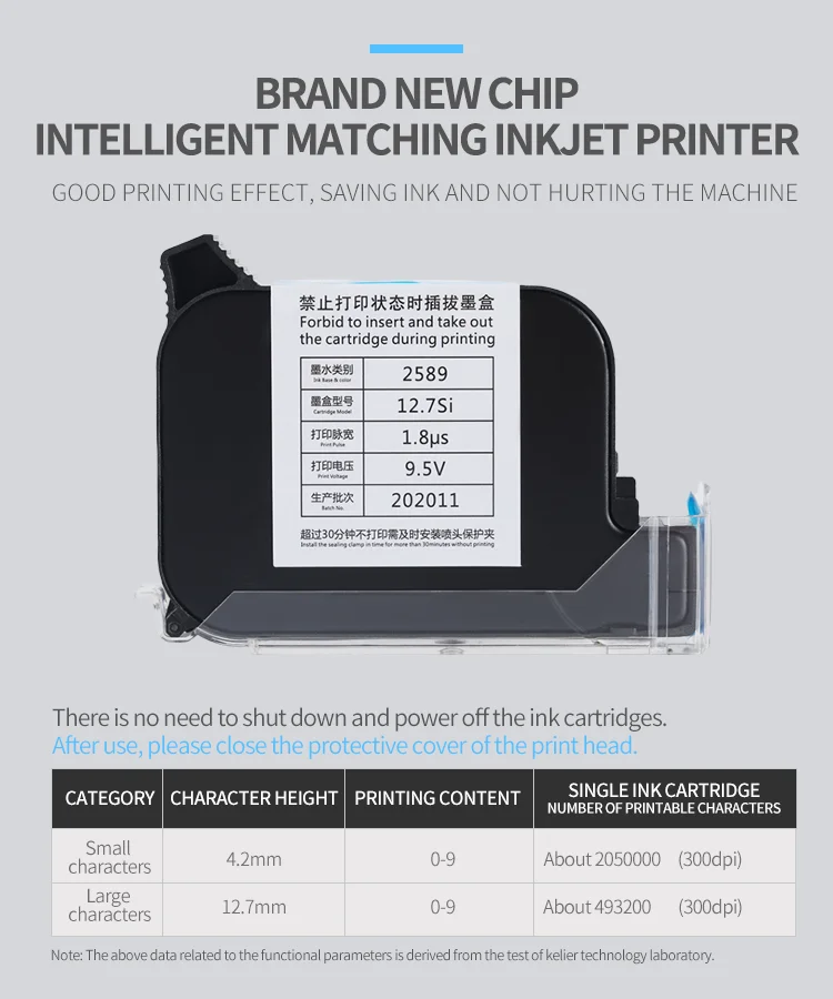 KELIER Handheld Inkjet Printer - Industrial Ti J2.5