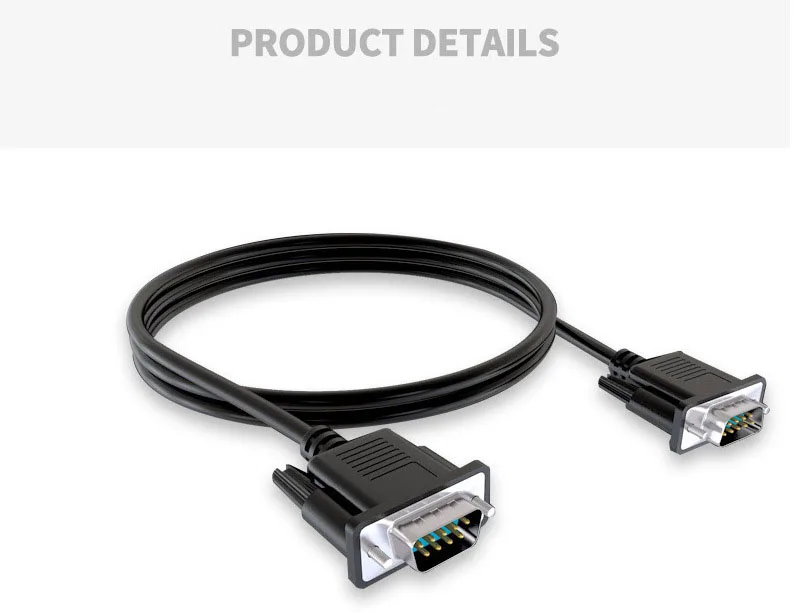 OEM RS232 Serial Cable DB9 Connector Male to Female 9 Pin Serial Cable ...