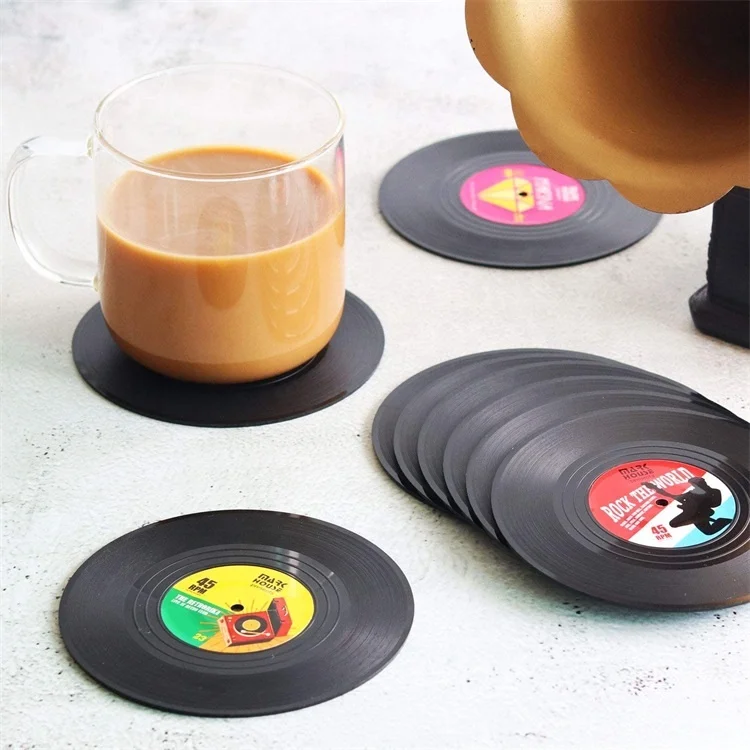 Factory Customized Logo Soft Pvc Silicone Coffee Cup Coasters Drink ...