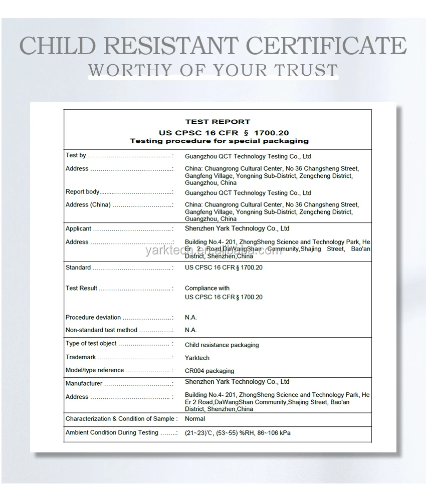 Child Resistant Pre Roll Packaging Rigid Cr Joint Pack Straight ...