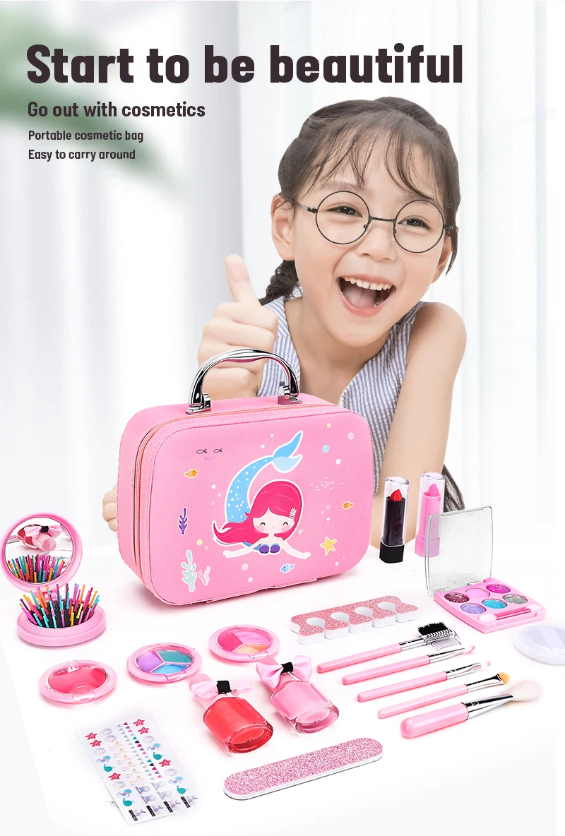 Zhorya Diy Cosmetic Set Storage Bag Shiny Nail Polish Eyeshadow Comb ...