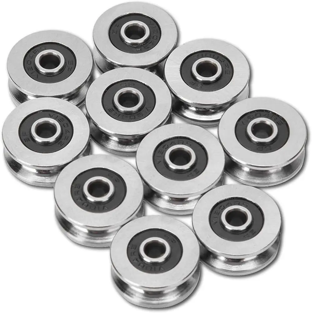 625 High Friction Plastic Ball Bearings U-Shaped Rubber Bearing 625 Zz ...