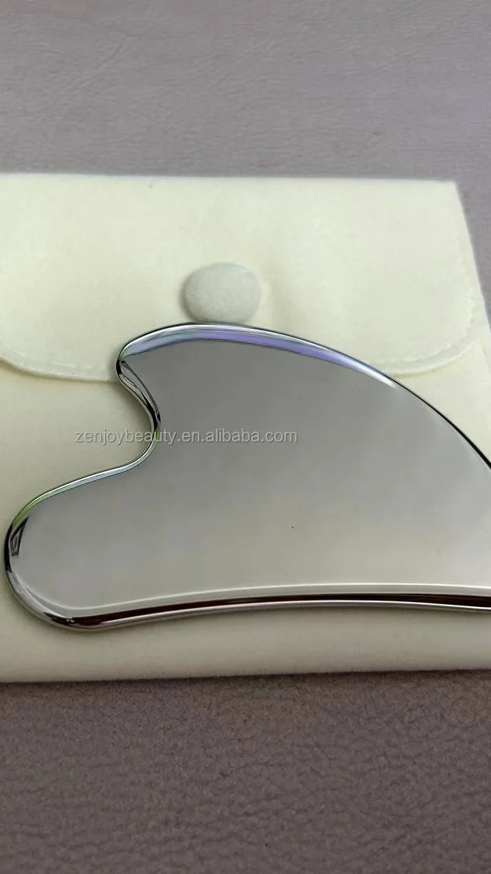 2023 Oem Stainless Steel Gua Sha Heart Shaped Metal Gua Sha Facial ...