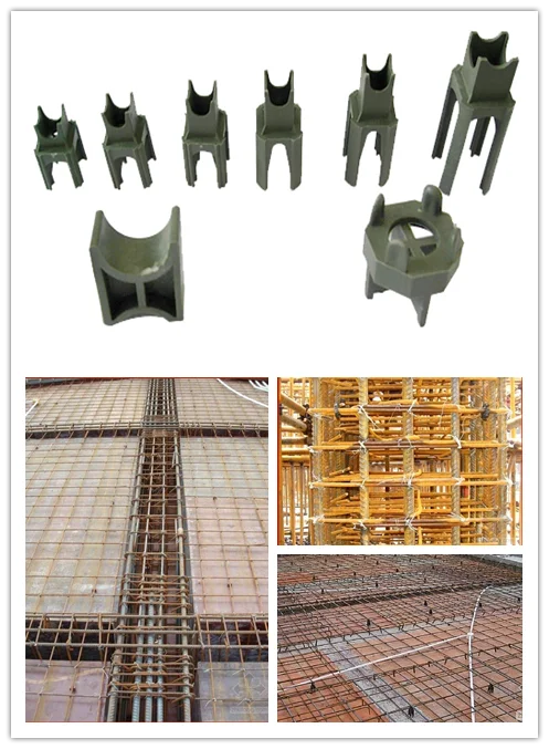 Plastic Building Material Plastic Rebar Spacer Clip Spacer Rebar Chair ...