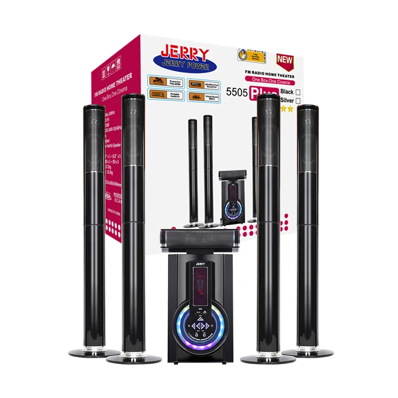 JERRY Home Cinema - 5.1 Speaker System with Wireless Sound Bar
