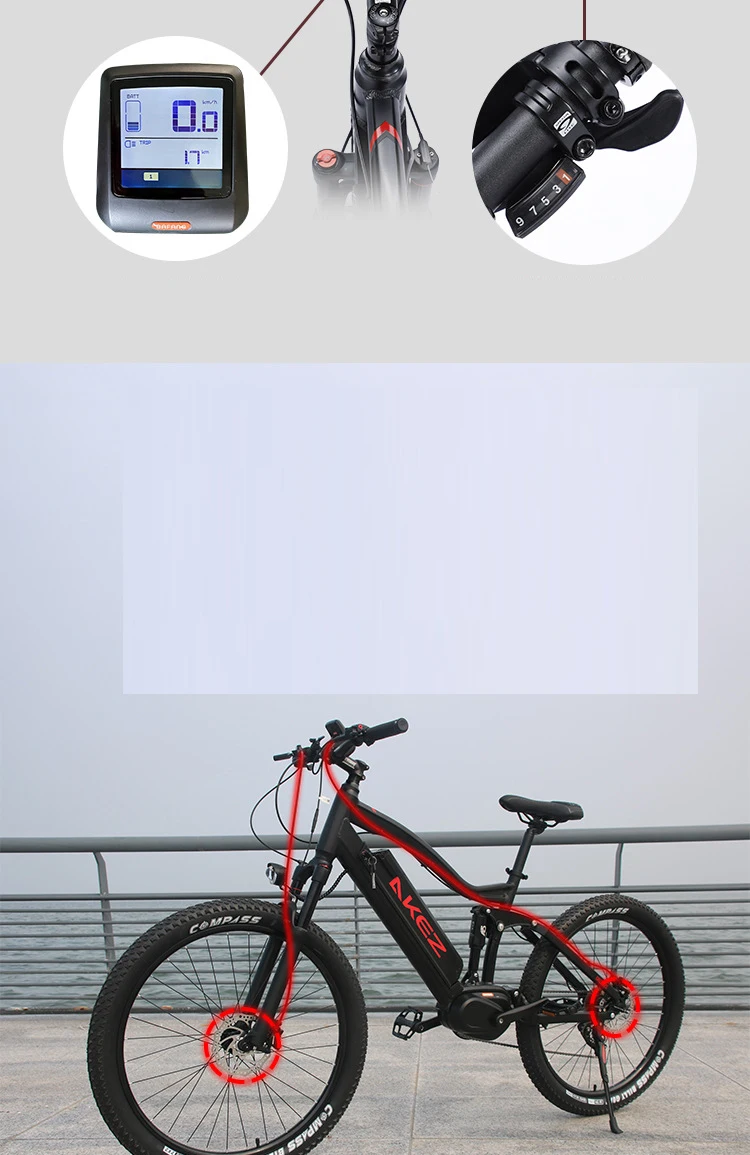 Dual Suspension 27.5 Bafang M620 M600 Motor Electric Mtb Mountain Bike ...