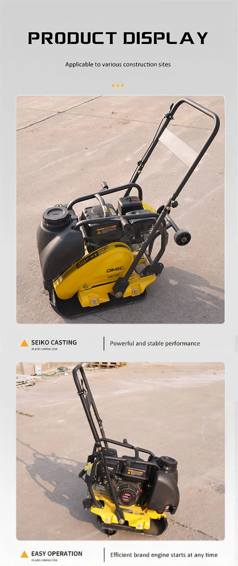 Pme- C85t Large Portable Water Tank Rock Gravel Robin Roller One-way ...