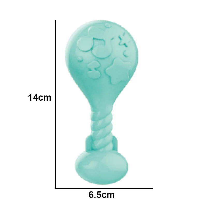 Baby Sensory Rattles Teething Toys Soft Baby Teether Food Grade ...