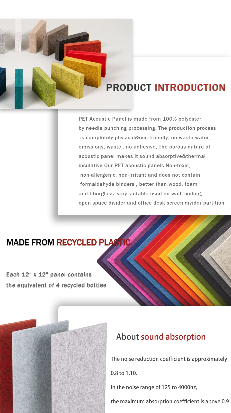 BN Custom Color Shape Back-Adhesive Sound Deadening Panel Polyester ...