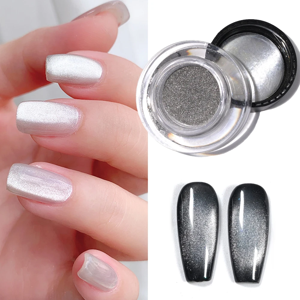 HADO High Quality Magnetic Mirror Powder Shiny White Pearl Cat Eye ...