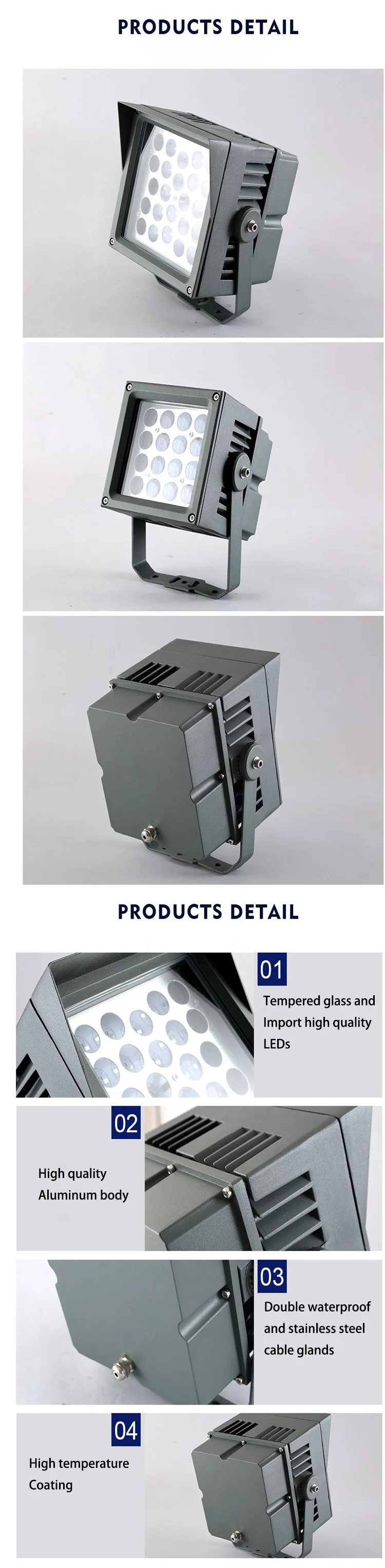 IP67 Outdoor Spot Light Ip66 Square Church Garden Landscape Spotlight ...