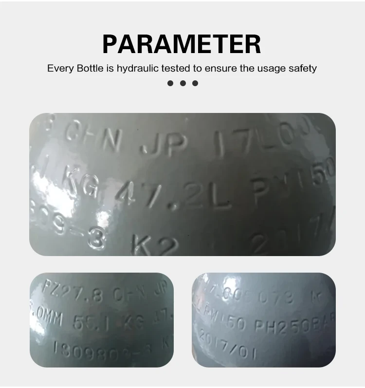 Industrial 50Litre High Pressure Steel Tank for Argon/Carbon Dioxide ...