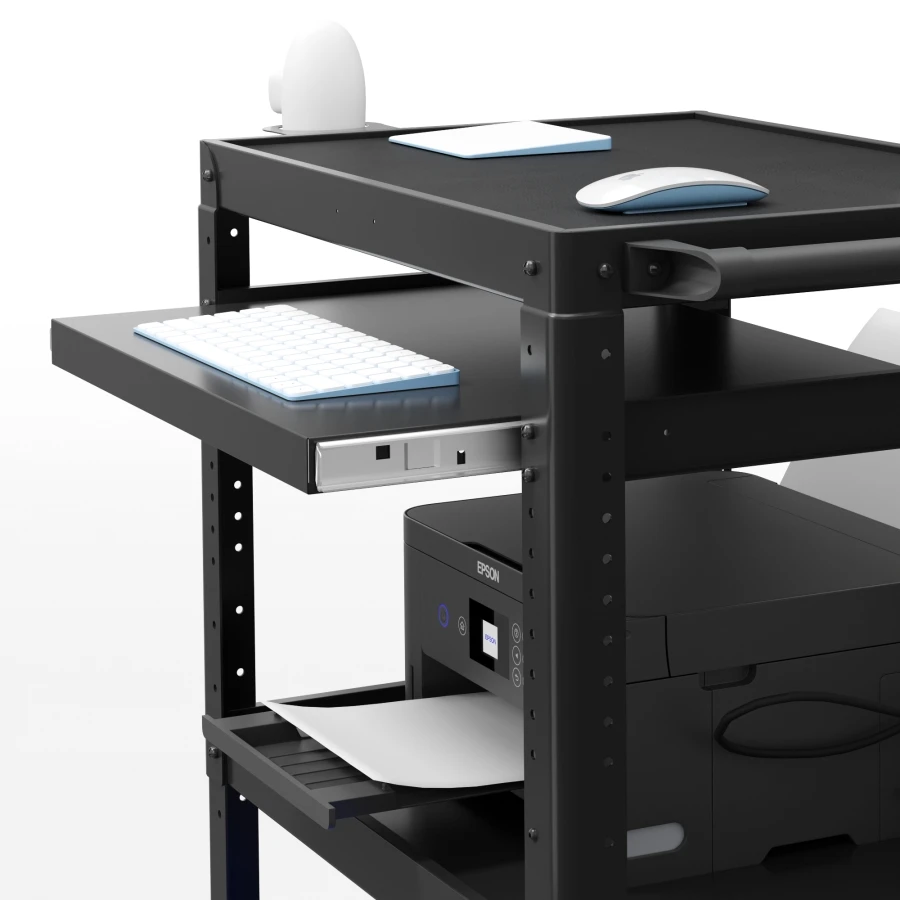 Mobile Powered Cart Portable Computer Workstation With Portable Power ...