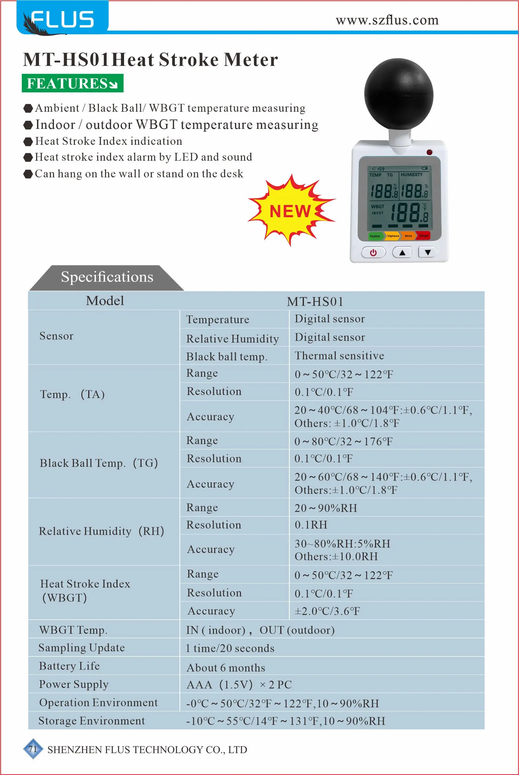 Handheld WBGT Meter - Prevent Heat Stroke with Precision