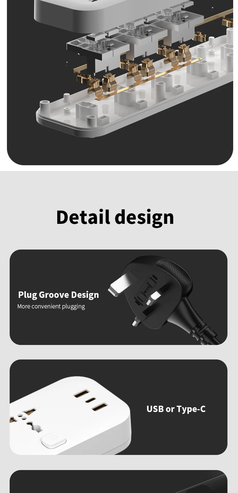 13a 4-way Extension Power Socket With 3 Usb Charger Individually ...